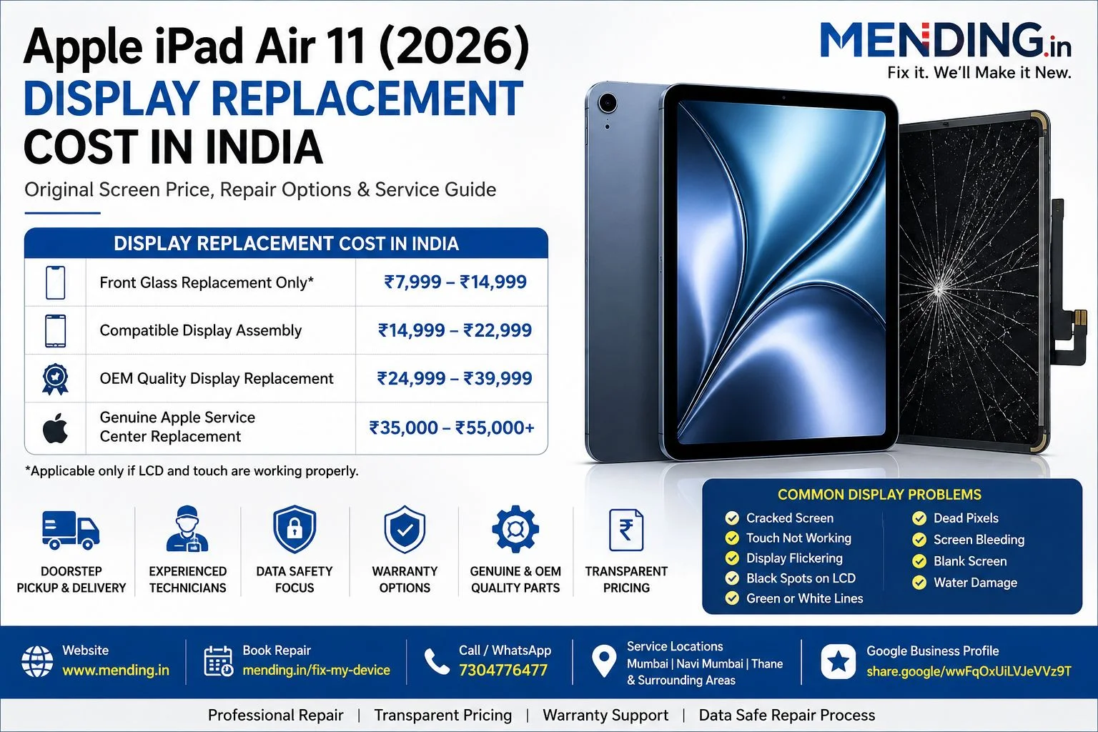 Samsung Display Replacement Cost in India 2025 – Price List, Screen ...