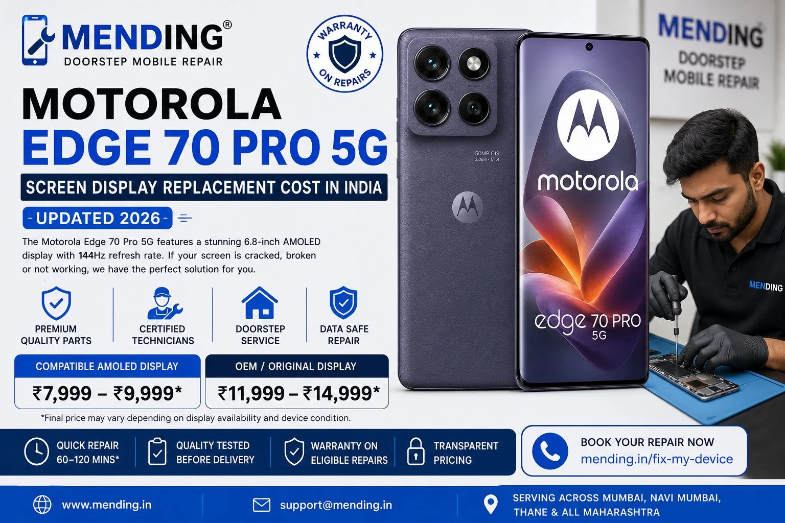 Mobile Screen Replacement Cost | Mobile Repair Blog | Mending.in